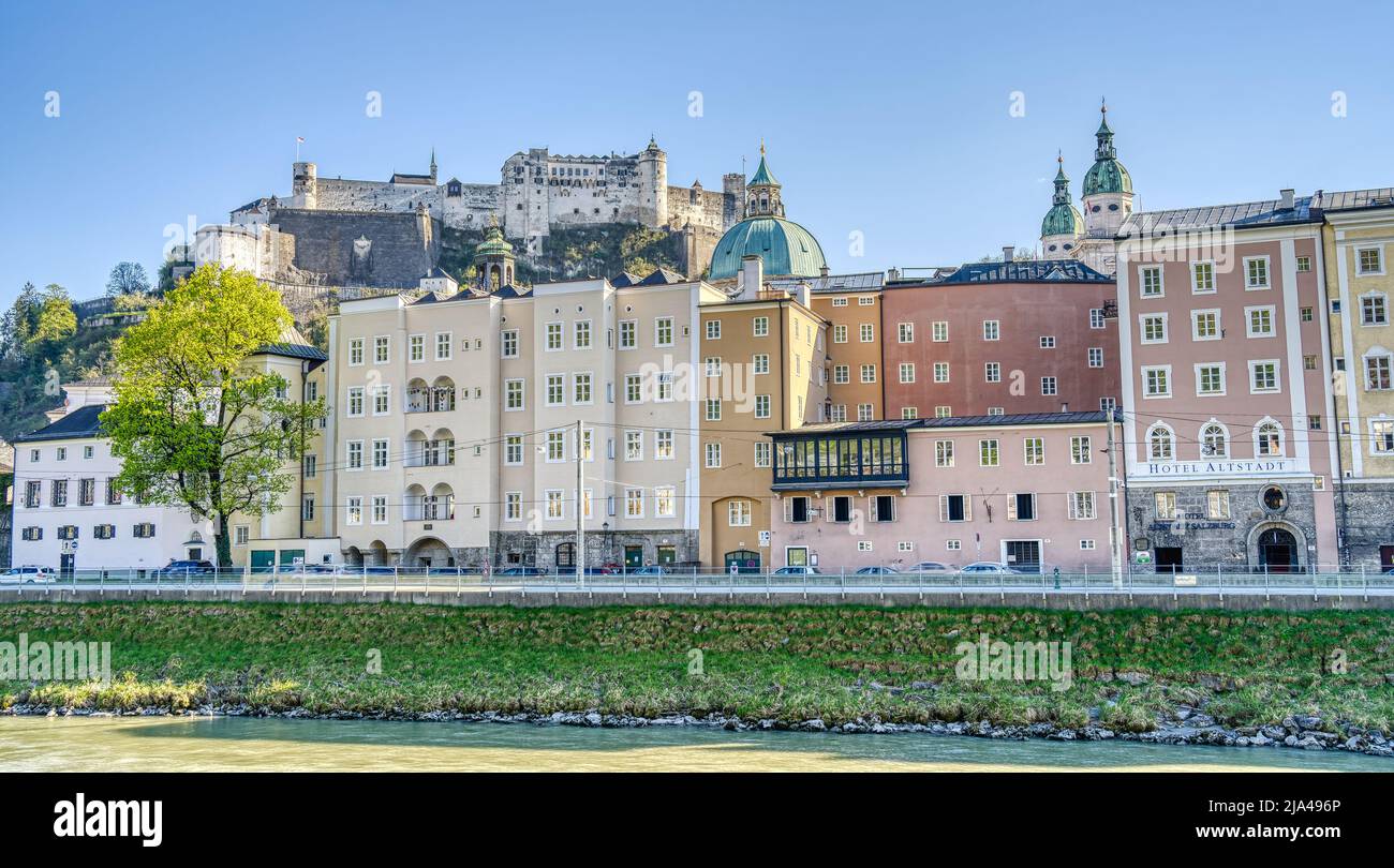 Salzburg city center, HDR Image Stock Photo - Alamy
