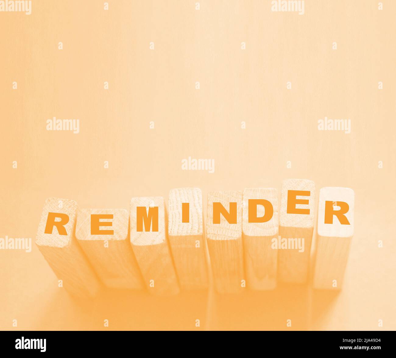 REMINDER word made with building blocks. Schedule concept Stock Photo ...