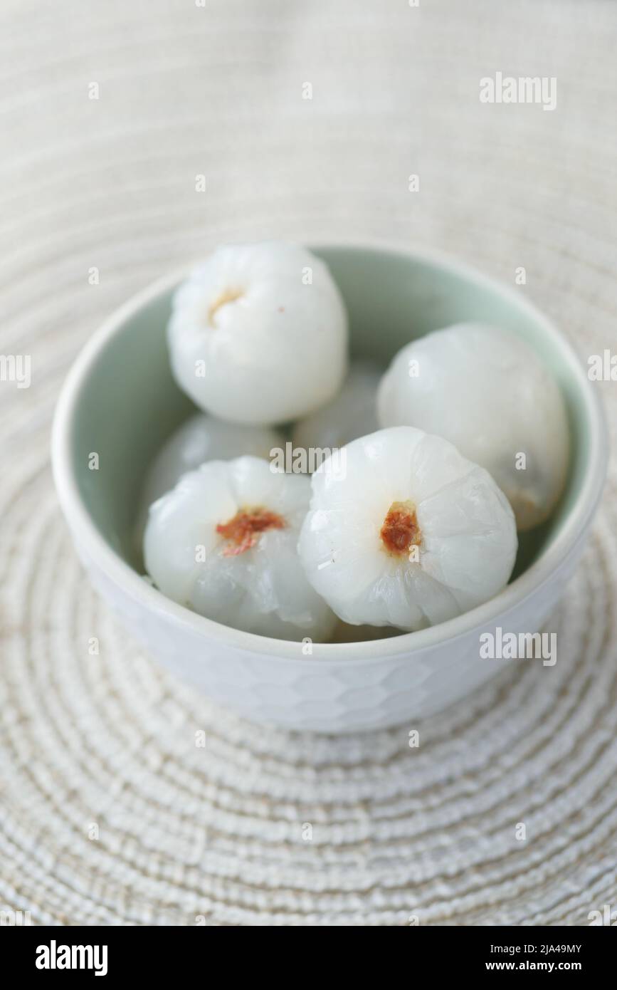 Litchi lychee fruit in white hi-res stock photography and images - Alamy