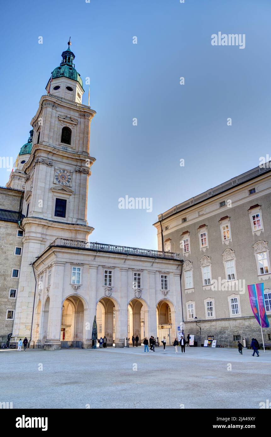Salzburg city center, HDR Image Stock Photo - Alamy