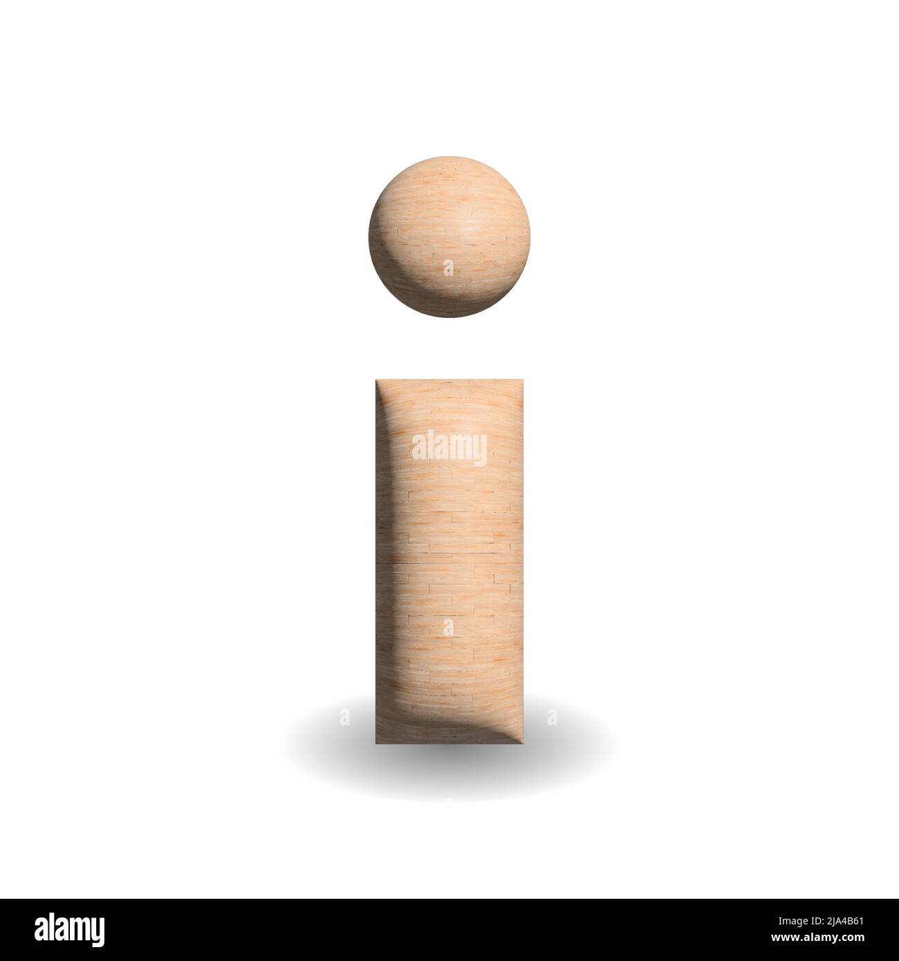 3D wood information sign icon illustration on white background Stock ...