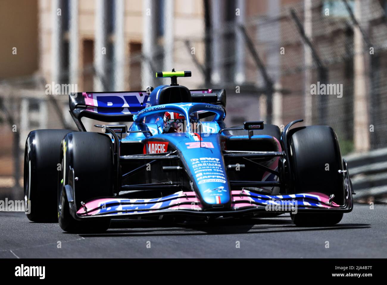 Esteban Ocon (FRA) Alpine F1 Team A522. Monaco Grand Prix, Friday 27th May 2022. Monte Carlo ...