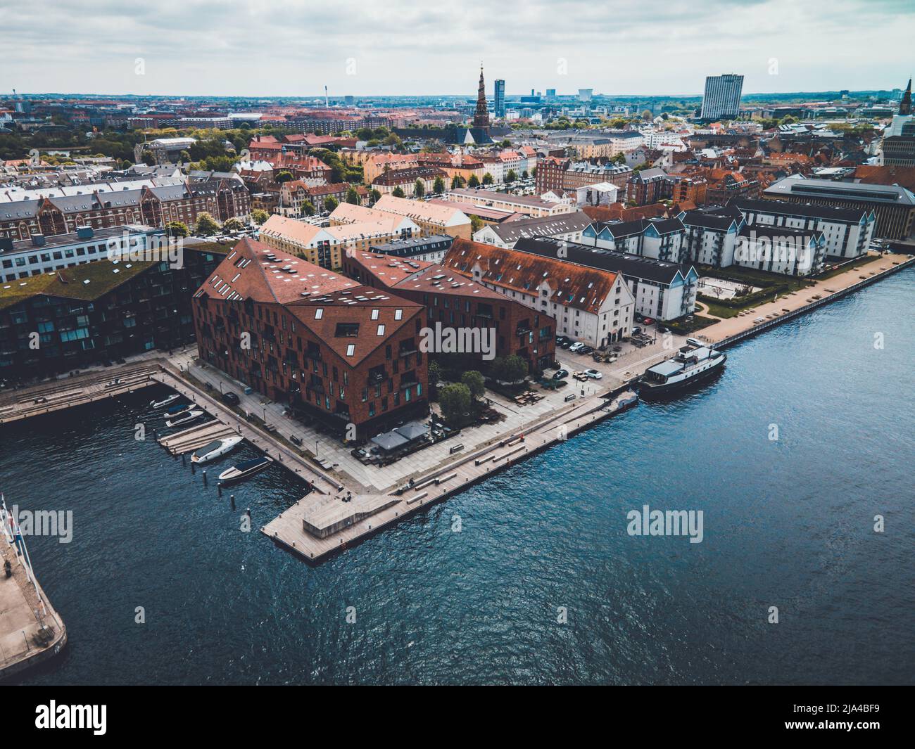 Aerial Views of Copenhagen, Denmark by Drone Stock Photo - Alamy