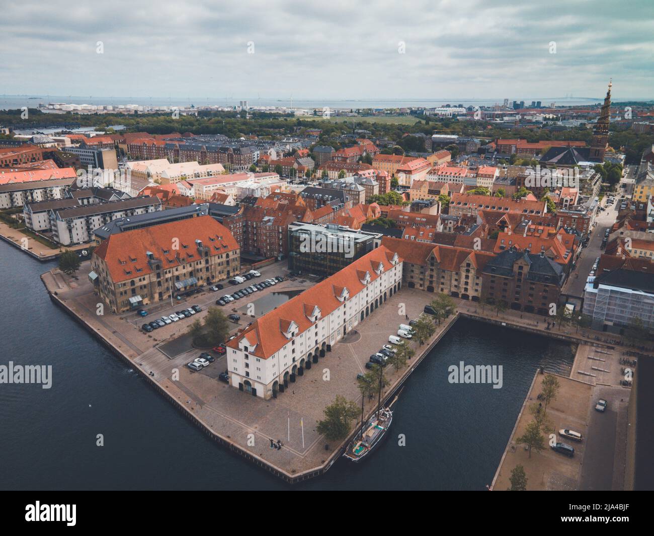 Aerial Views of Copenhagen, Denmark by Drone Stock Photo - Alamy