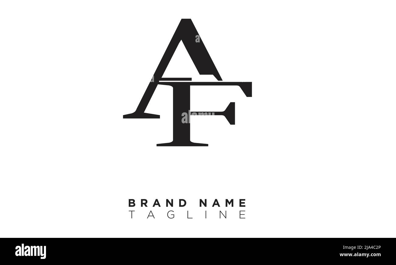 AF Alphabet letters Initials Monogram logo Stock Vector Image & Art - Alamy