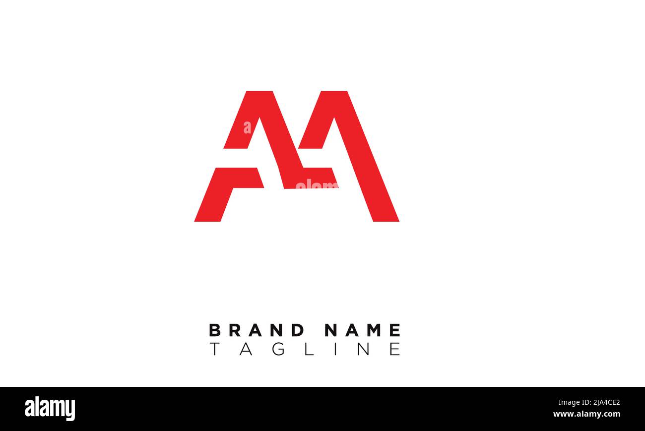 Am monogram logo hi-res stock photography and images - Alamy