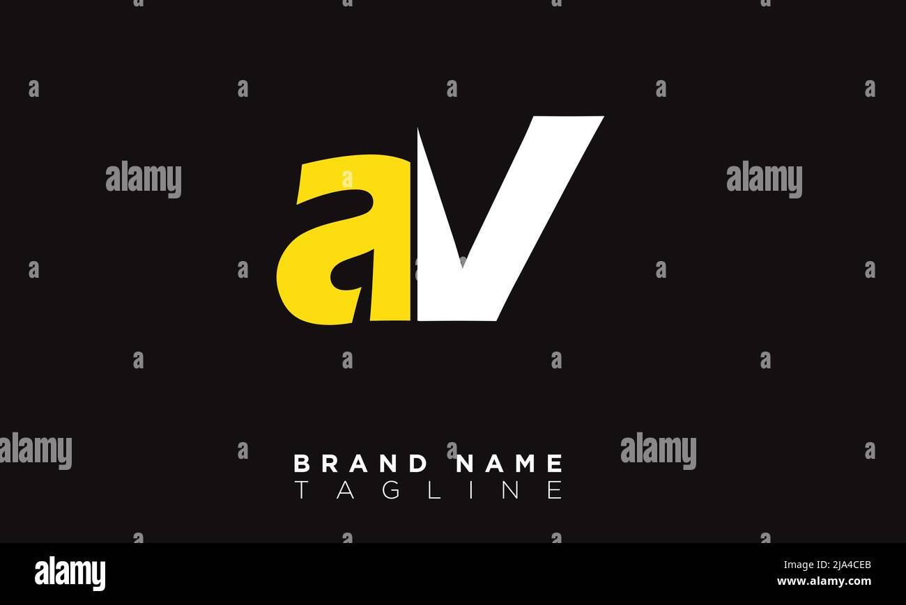 AV Alphabet letters Initials Monogram logo Stock Vector Image & Art - Alamy