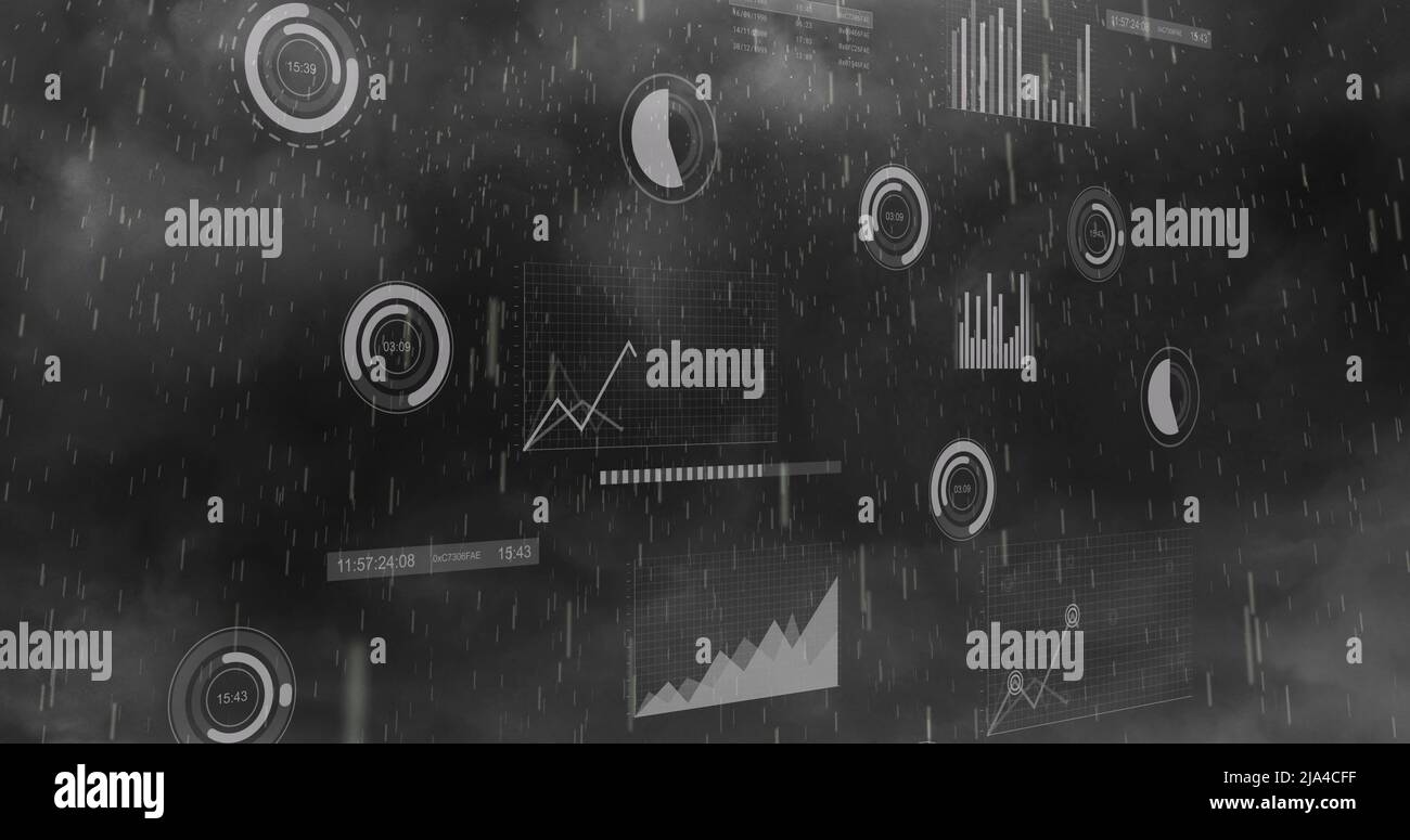 Image of data processing over clouds Stock Photo - Alamy Image of data processing over clouds Stock Photo - Alamy