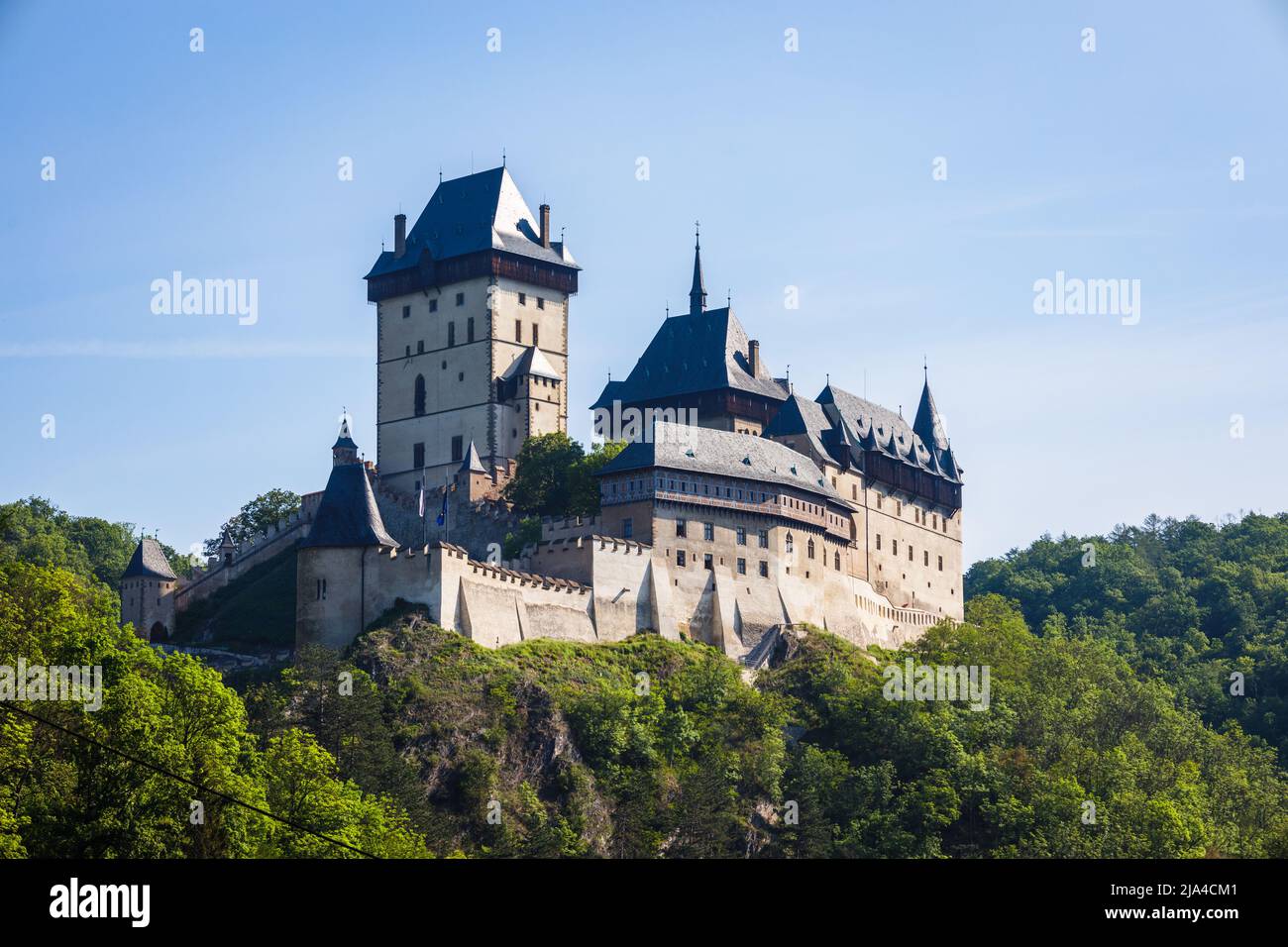 Royal gothic castle of Karlstejn in the Czech Republic Stock Photo - Alamy