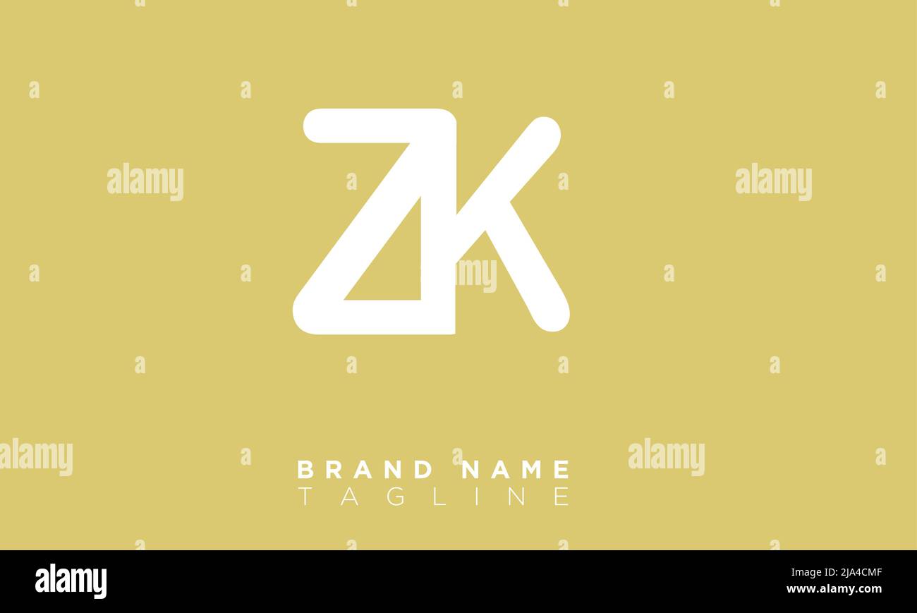ZK Alphabet letters Initials Monogram logo Stock Vector Image & Art - Alamy