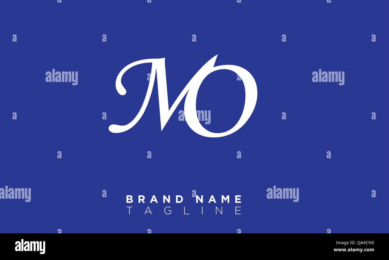 MO Alphabet letters Initials Monogram logo Stock Vector Image & Art - Alamy