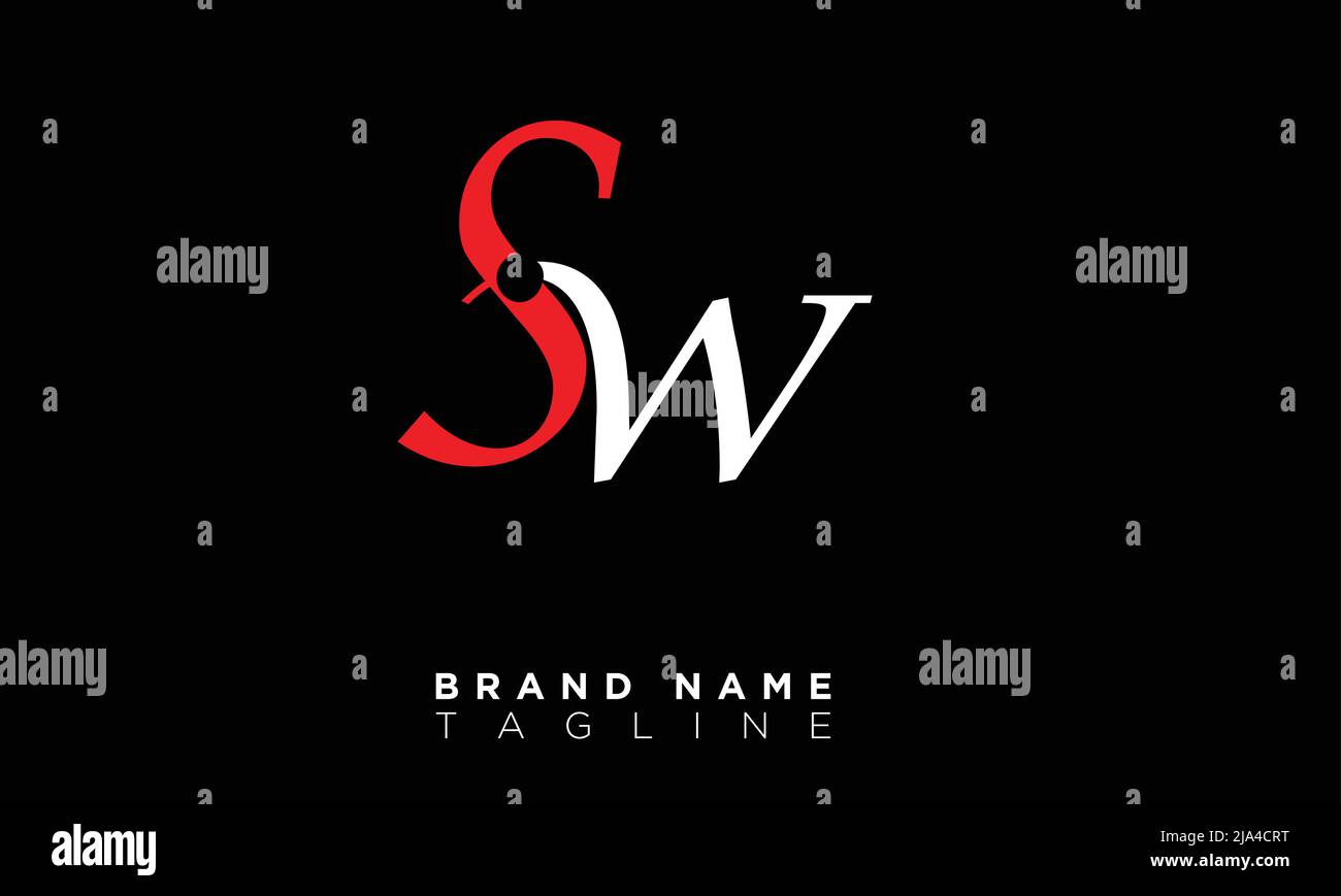 SW Alphabet letters Initials Monogram logo Stock Vector Image & Art - Alamy