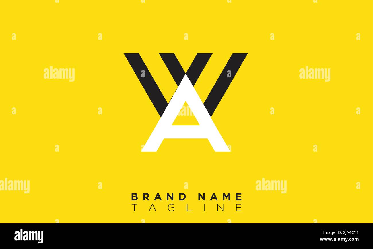 WA Alphabet letters Initials Monogram logo Stock Vector Image & Art - Alamy