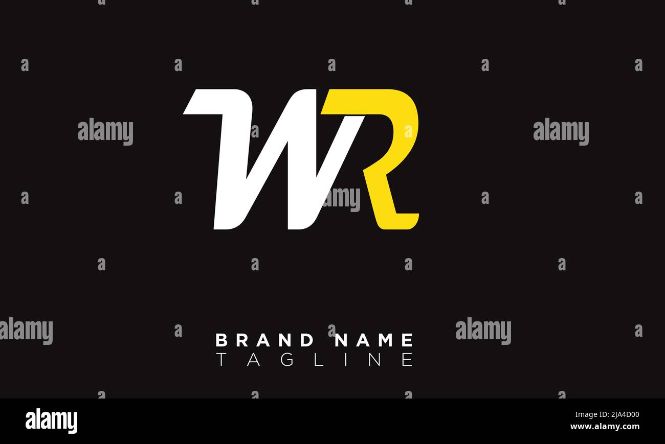 WR Alphabet letters Initials Monogram logo Stock Vector Image & Art - Alamy