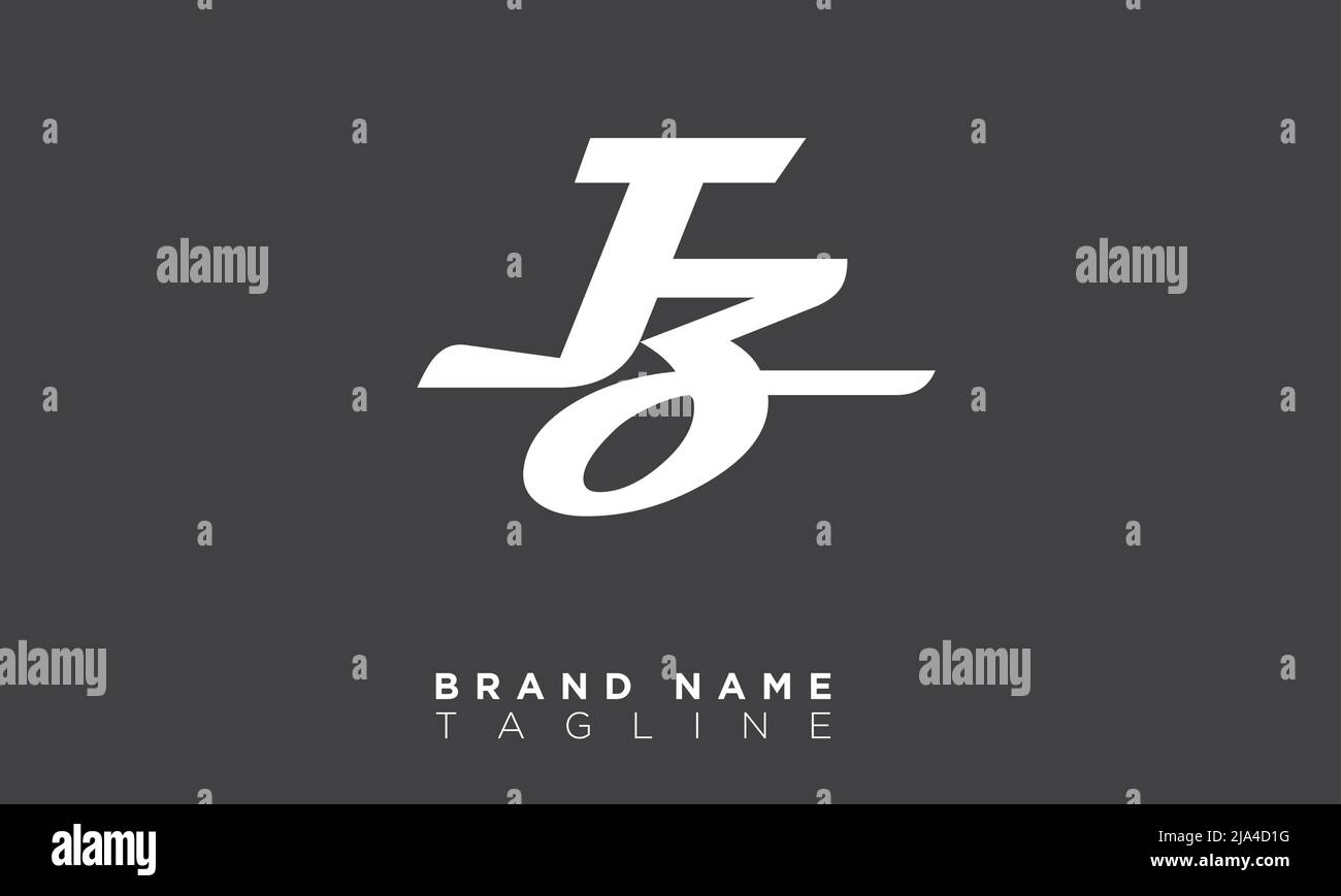 Jz letter logo Black and White Stock Photos & Images - Alamy