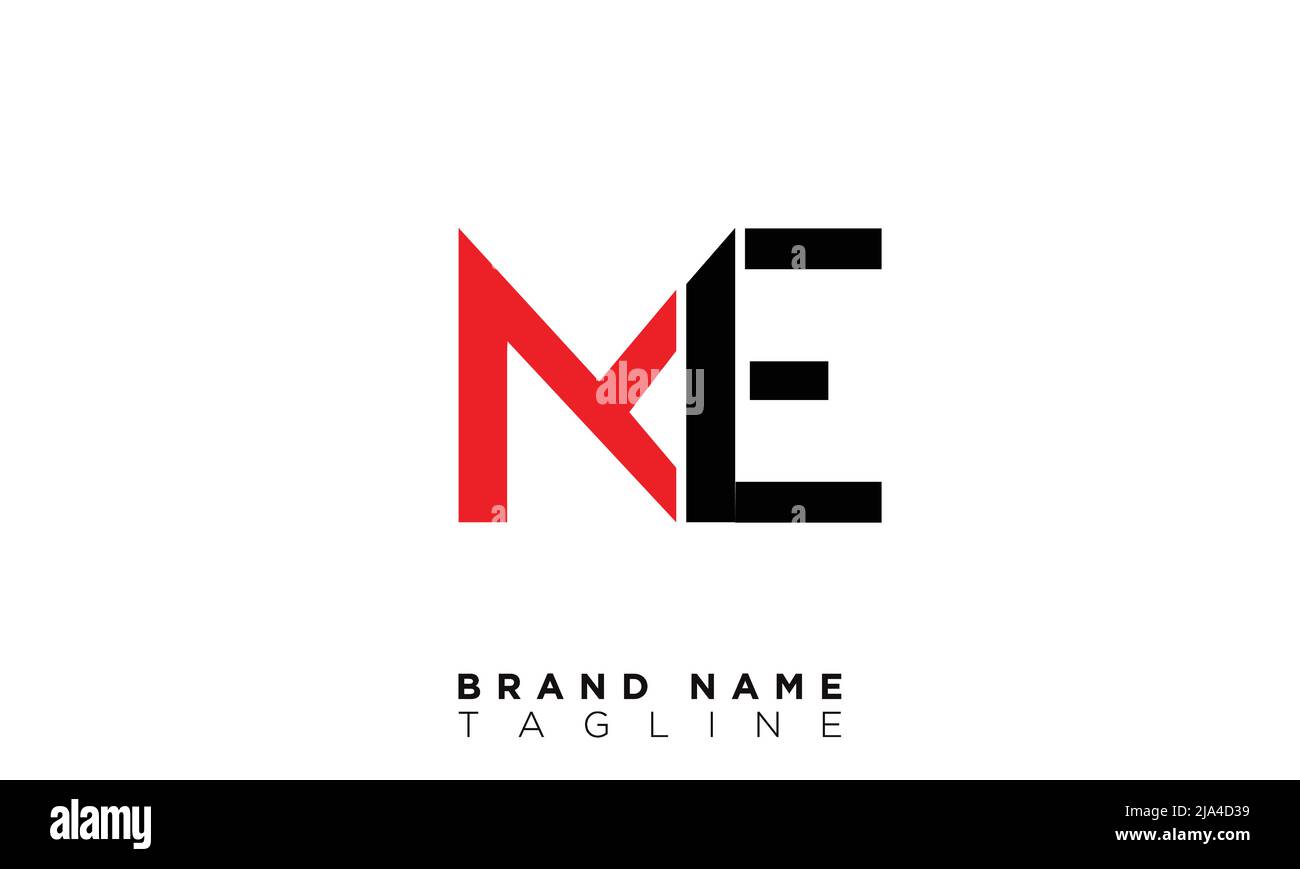 ME Alphabet letters Initials Monogram logo Stock Vector Image & Art - Alamy