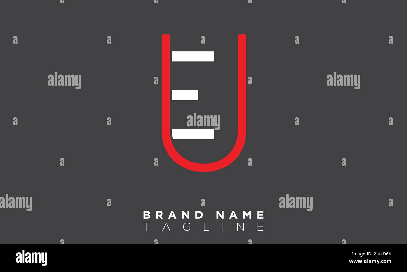 EU Alphabet letters Initials Monogram logo Stock Vector Image & Art - Alamy