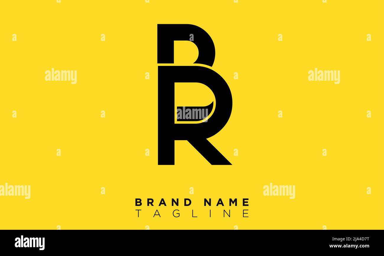 BR Alphabet letters Initials Monogram logo Stock Vector Image & Art - Alamy