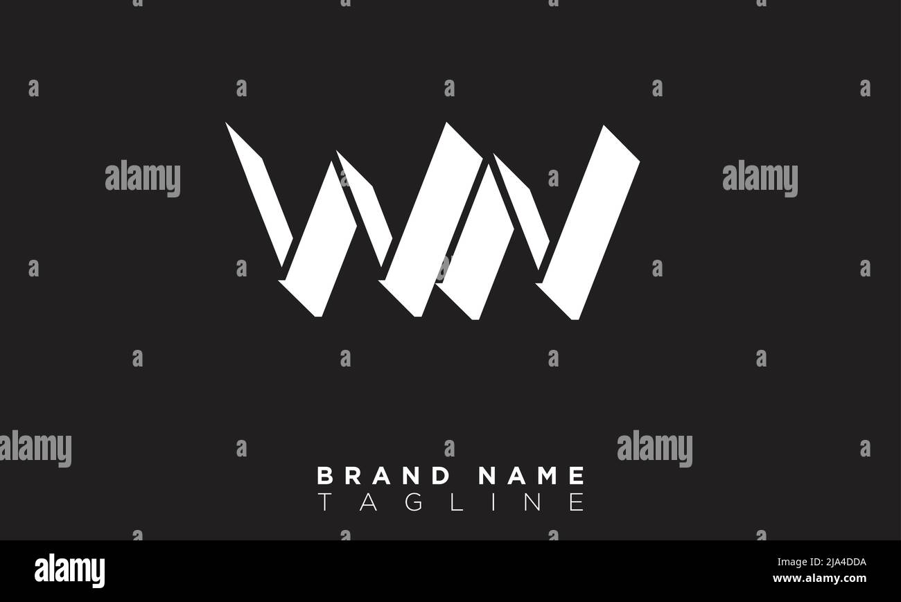 WN Alphabet letters Initials Monogram logo Stock Vector Image & Art - Alamy