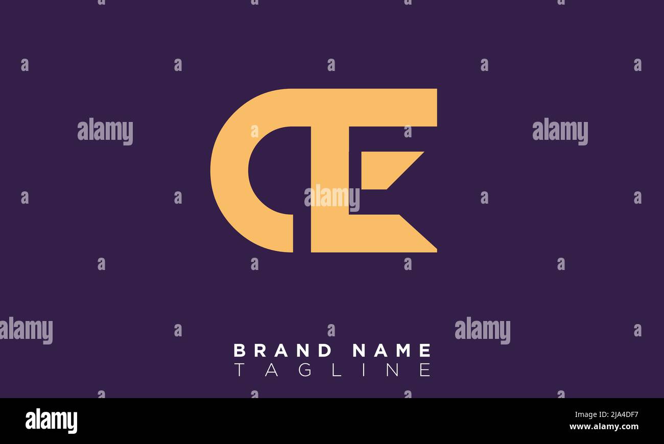 CE Alphabet letters Initials Monogram logo Stock Vector Image & Art - Alamy