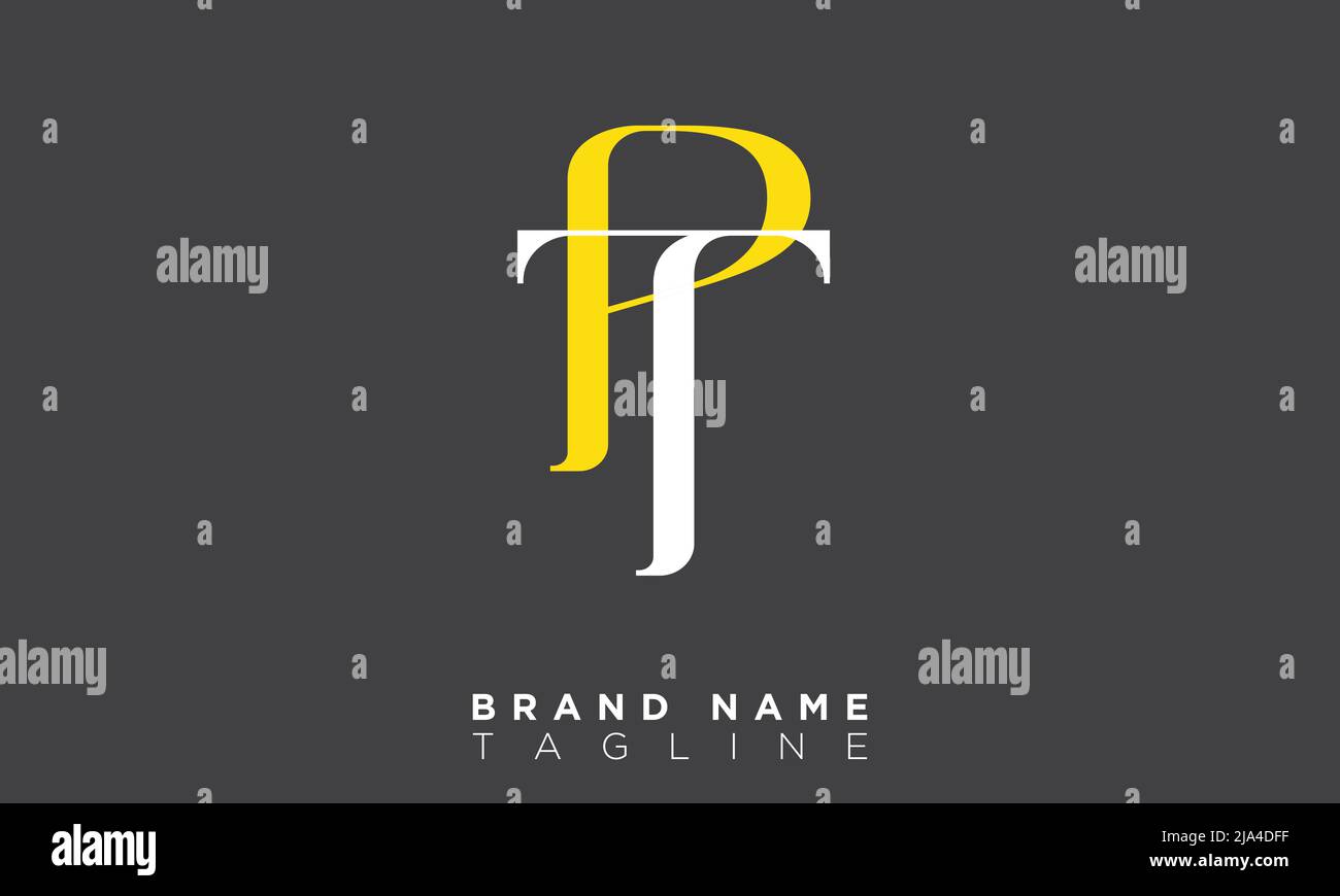 PT Alphabet letters Initials Monogram logo TP, P and T Stock Vector ...
