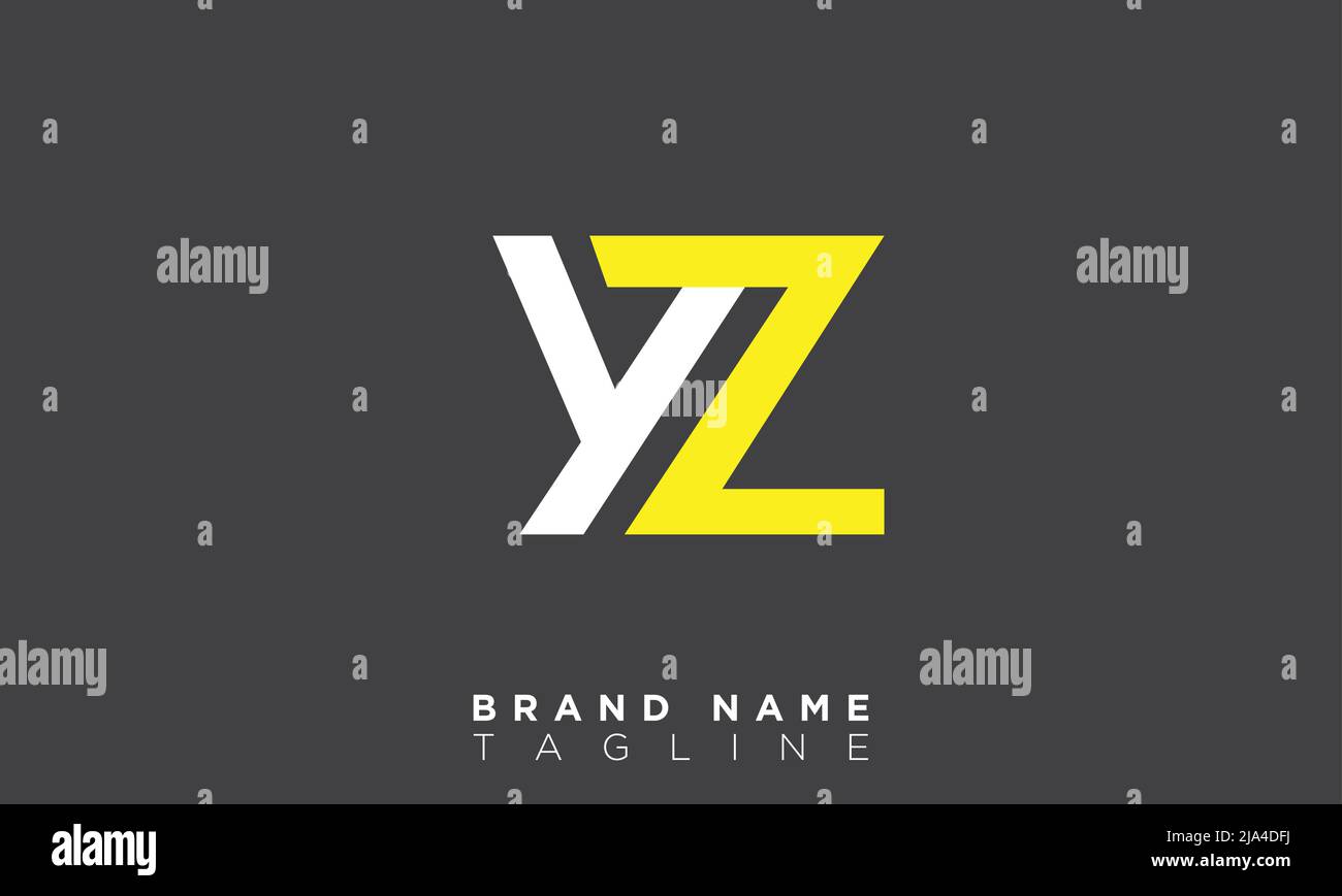 YZ Alphabet letters Initials Monogram logo ZY, Y and Z Stock Vector ...