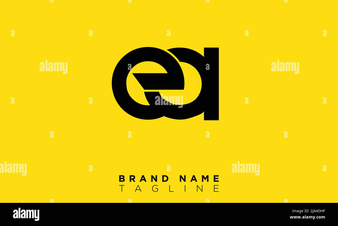 EA Alphabet letters Initials Monogram logo AE, E and A Stock Vector ...