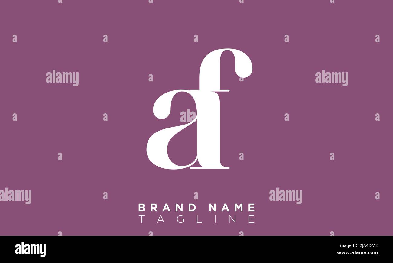 Alphabet letters Initials Monogram logo AF, FA, A and F Stock Vector ...