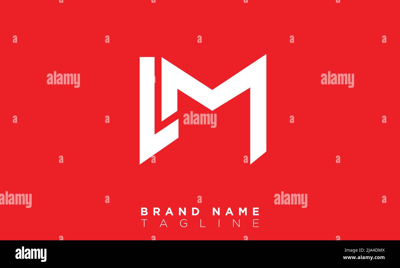 Alphabet letters Initials Monogram logo LM, ML, L and M Stock Vector ...
