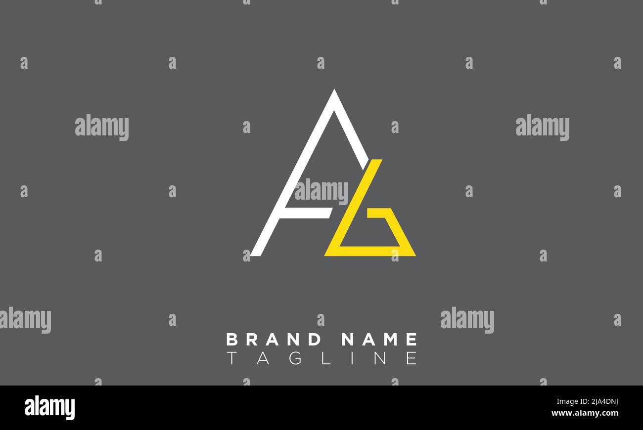 Alphabet letters Initials Monogram logo AG, GA, A and G Stock Vector ...