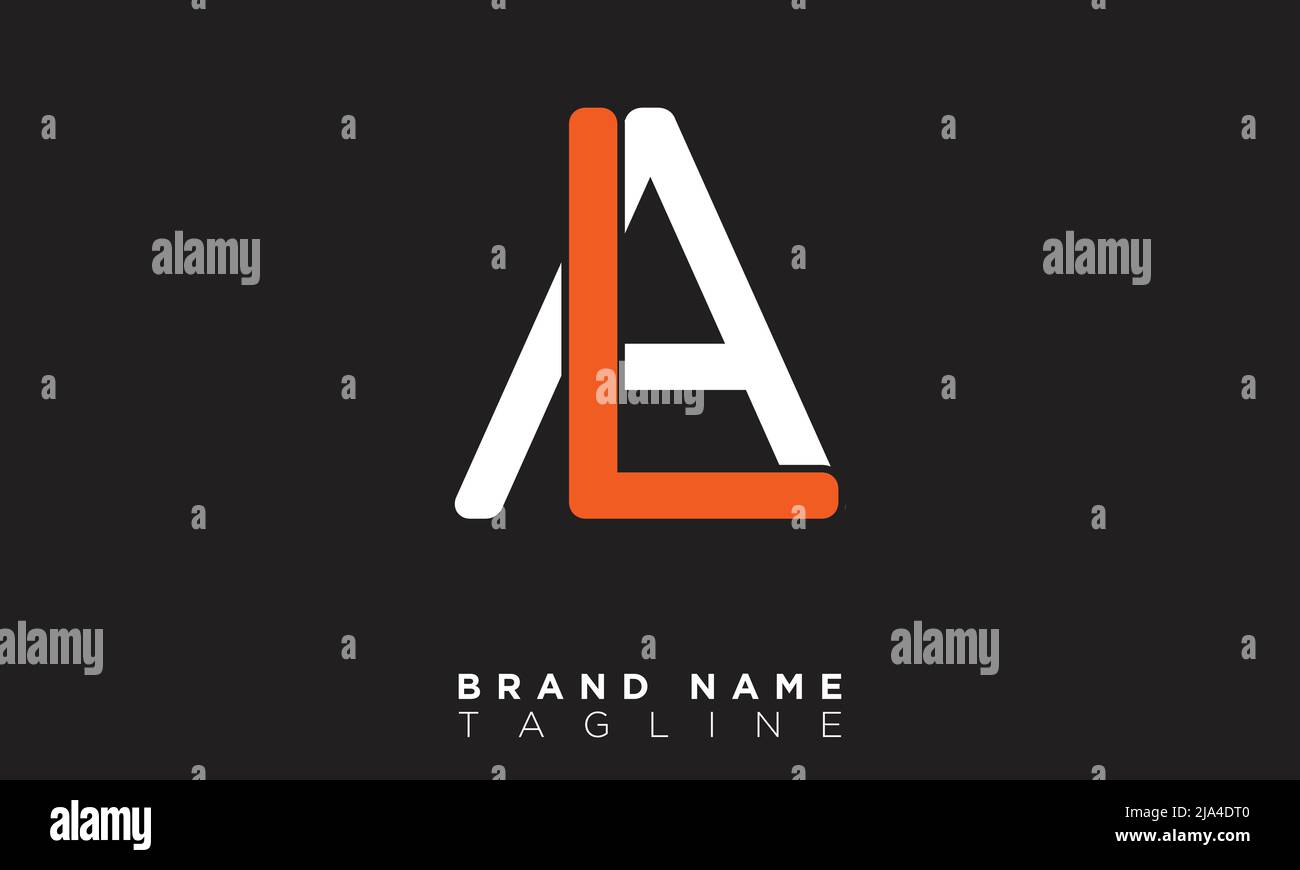 Alphabet letters Initials Monogram logo AL, LA, A and L Stock Vector ...