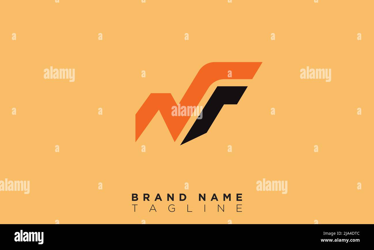 Alphabet letters Initials Monogram logo NF, FN, N and F Stock Vector ...