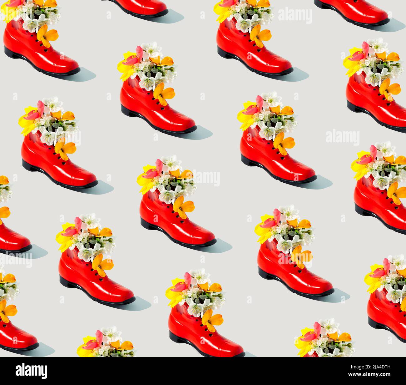 Flowers In Shoe Clip Art