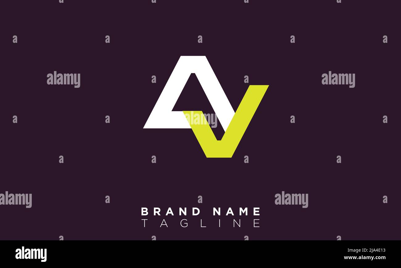 Alphabet letters Initials Monogram logo AV, VA, A and V Stock Vector Image & Art - Alamy