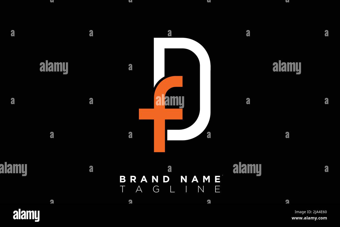 Df modern logo hi-res stock photography and images - Alamy