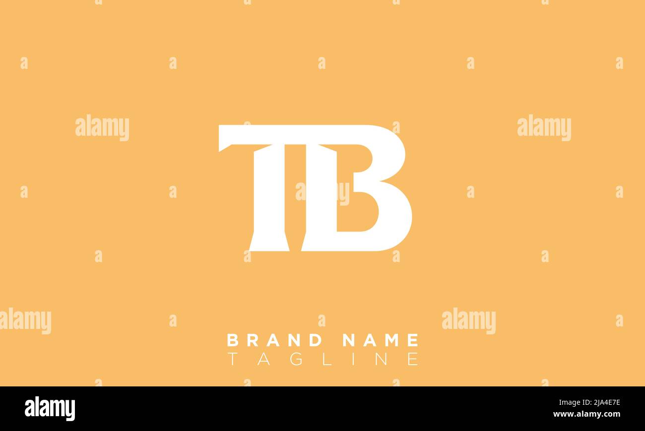 Alphabet letters Initials Monogram logo TB, BT, T and B Stock Vector ...