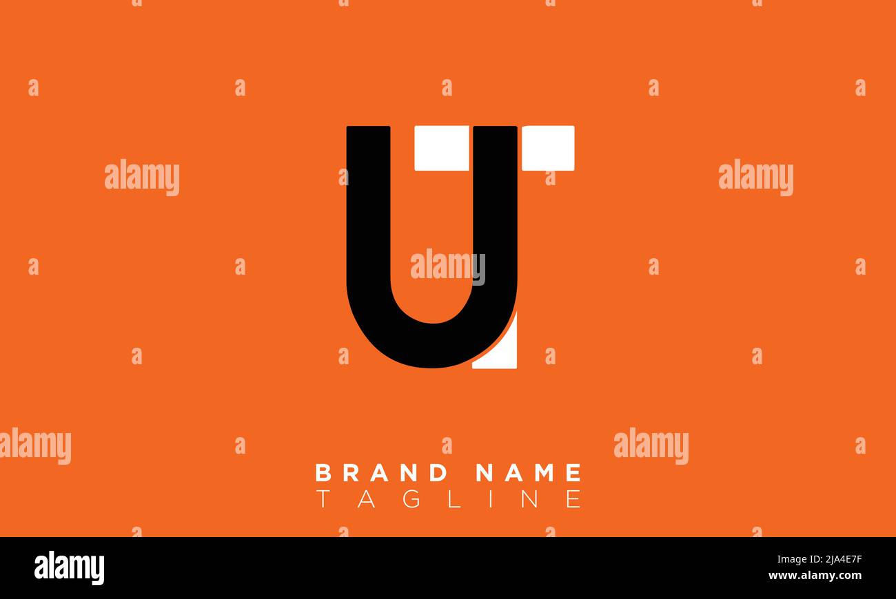 Alphabet letters Initials Monogram logo UT, TU, U and T Stock Vector ...