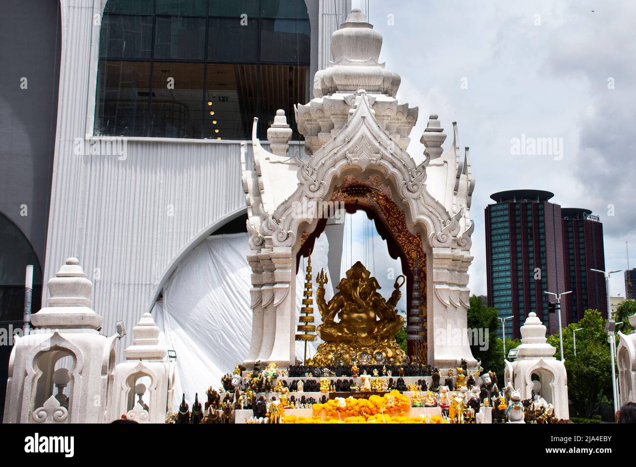 Ancient ganesha statue or ganesh figure lord of success for thai people ...