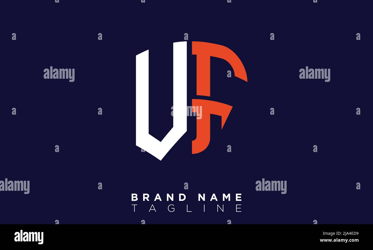Alphabet letters Initials Monogram logo UF, FU, U and F Stock Vector ...