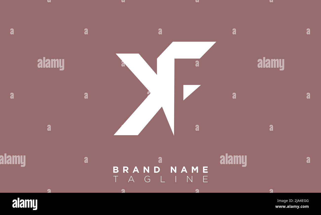 Letter kf logo hi-res stock photography and images - Alamy