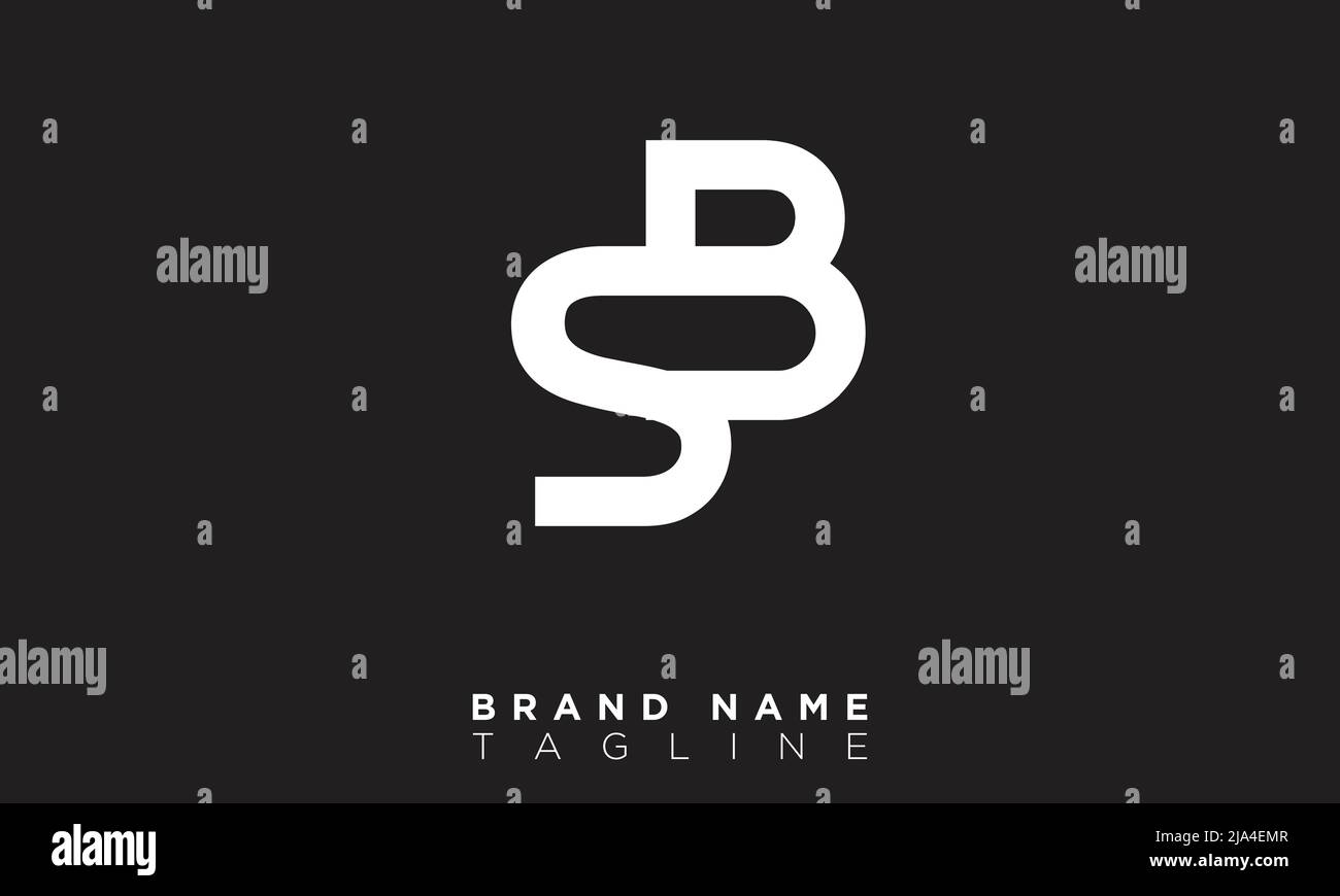 Alphabet letters Initials Monogram logo SB, BS, S and B Stock Vector ...