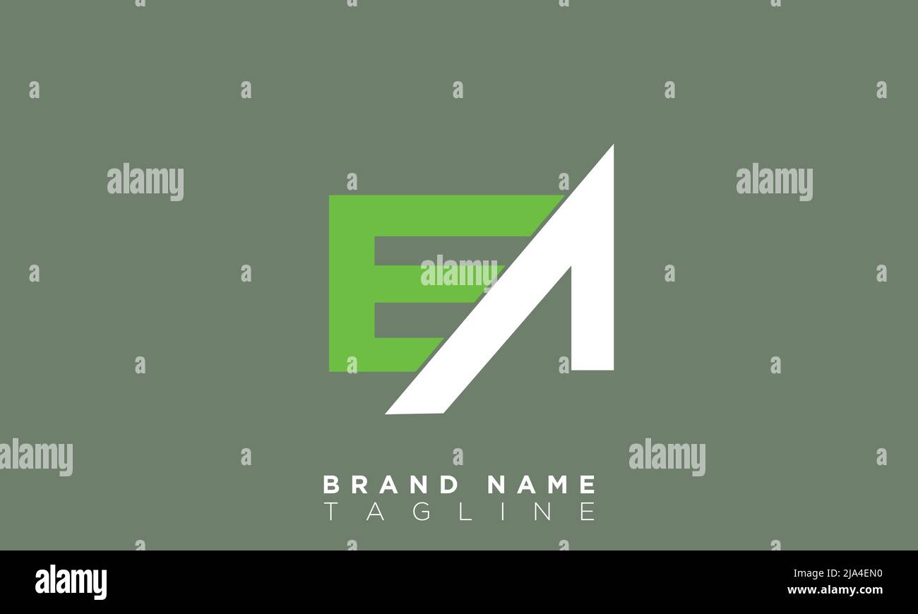 Alphabet letters Initials Monogram logo EA, AE, E and A Stock Vector ...