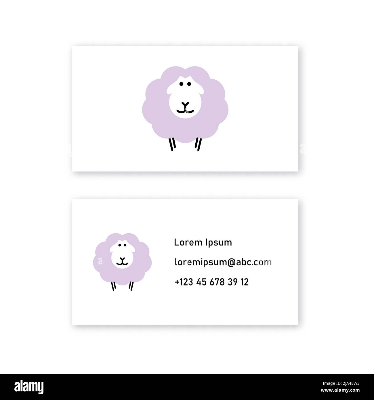 Vector sheep in bold line style . Editable illustration Stock Vector ...