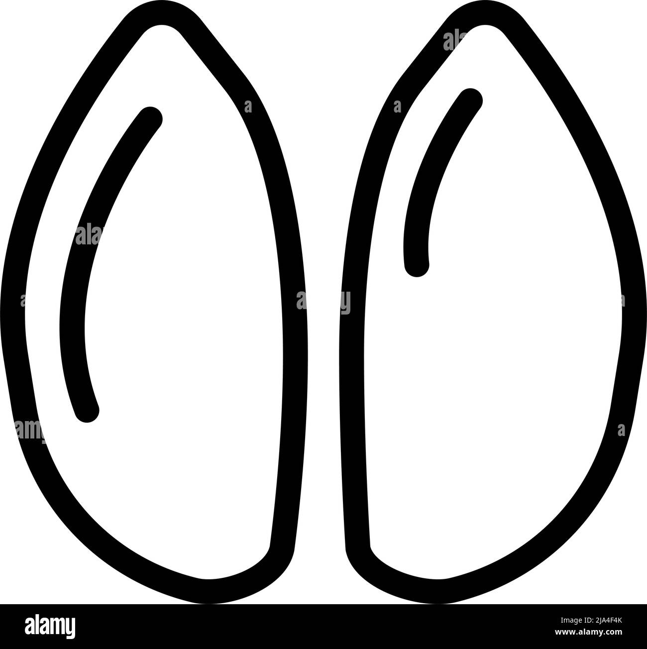 pig farmland animal hoof print line icon vector illustration Stock ...