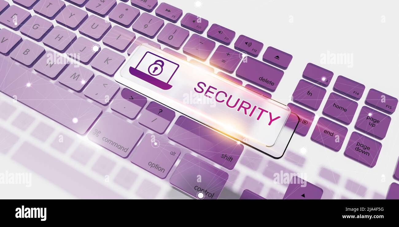 Security shield with padlock illustration hi-res stock photography and ...