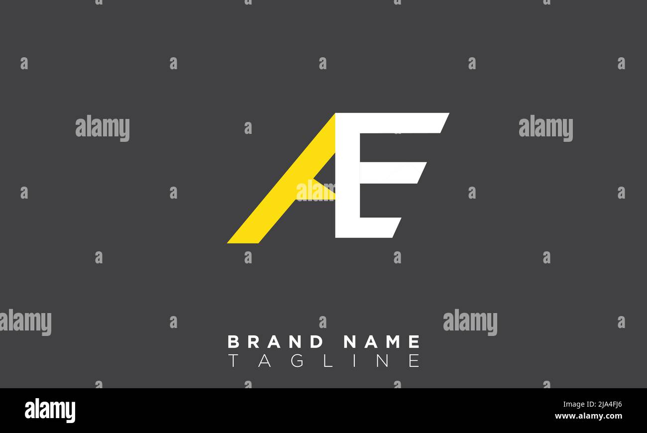 Alphabet letters Initials Monogram logo AE, EA, A and E Stock Vector ...