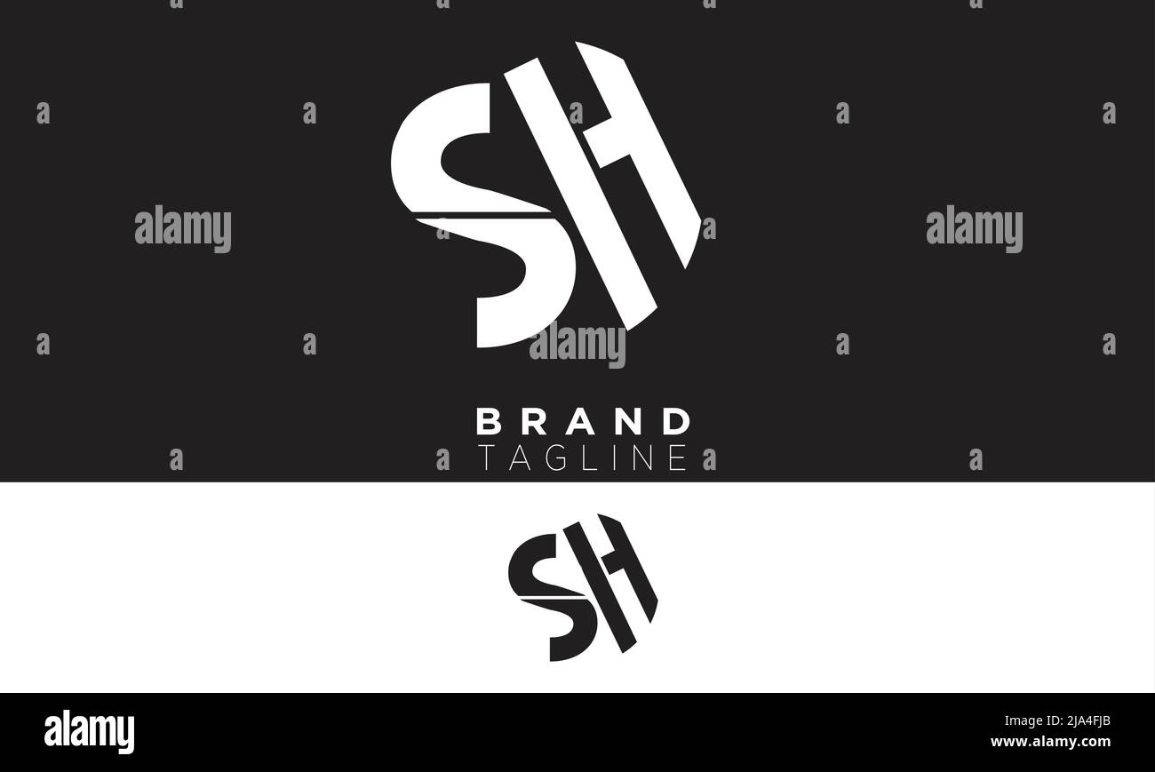 Alphabet letters Initials Monogram logo SH, HS, S and H Stock Vector ...