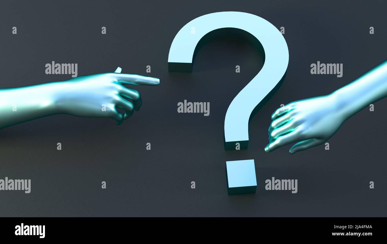 Businessman and question mark future decision hi-res stock photography ...