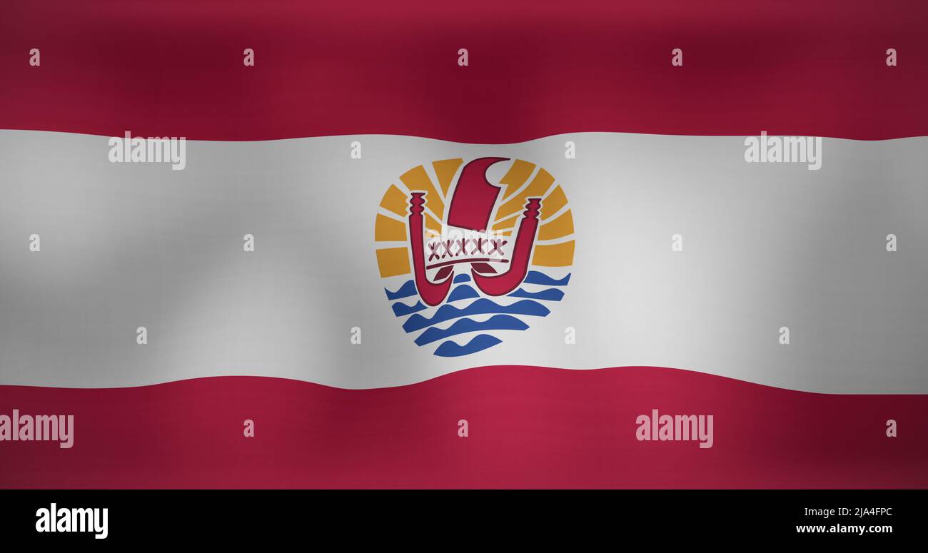 Flag of the french polynesia hi-res stock photography and images - Alamy