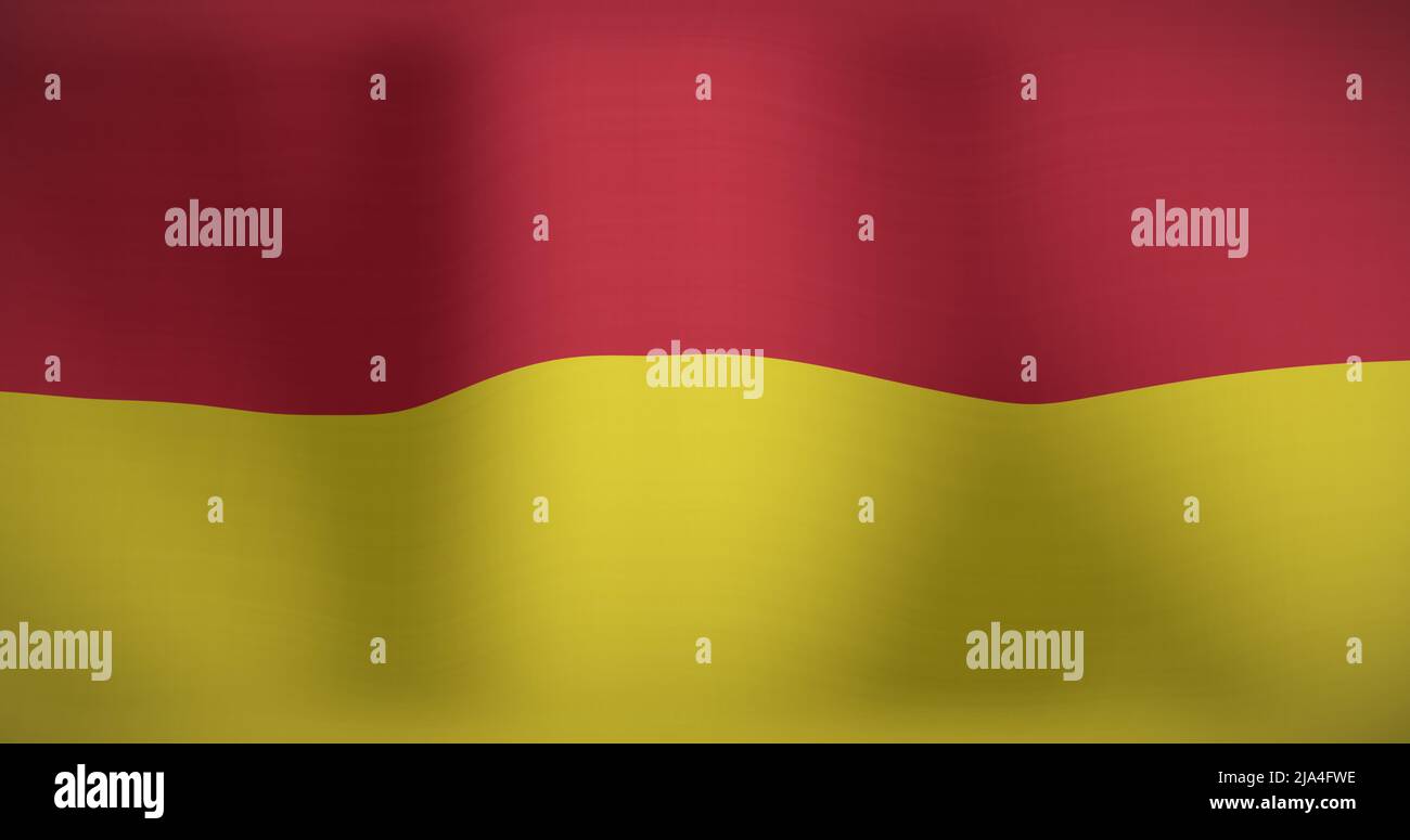 Image of lifeguard flag at beach waving Stock Photo - Alamy